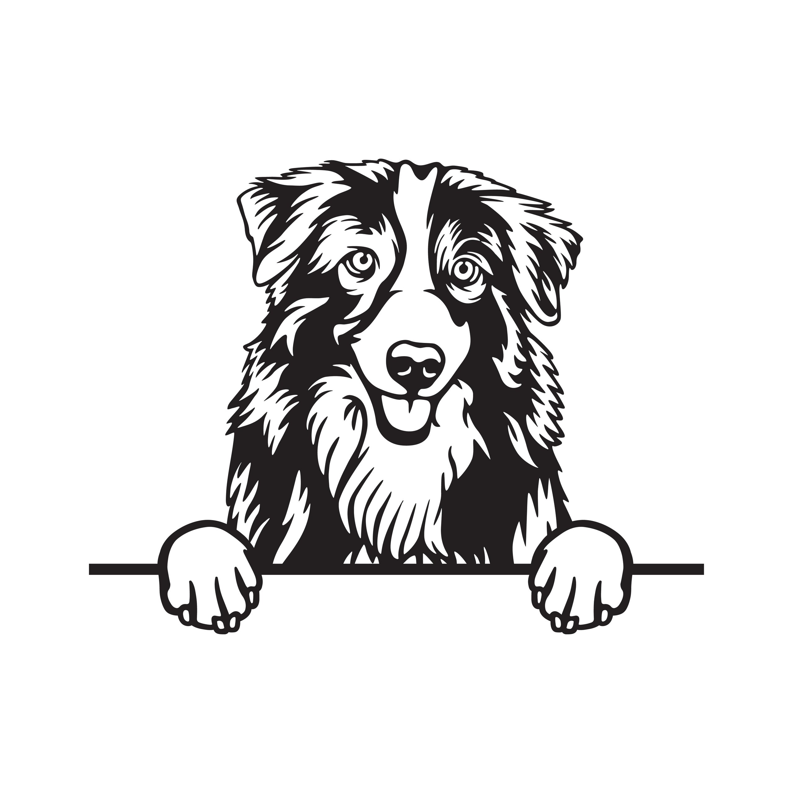 Hanging On (Dog Breeds A-D) - Decal | Oz Pup Culture